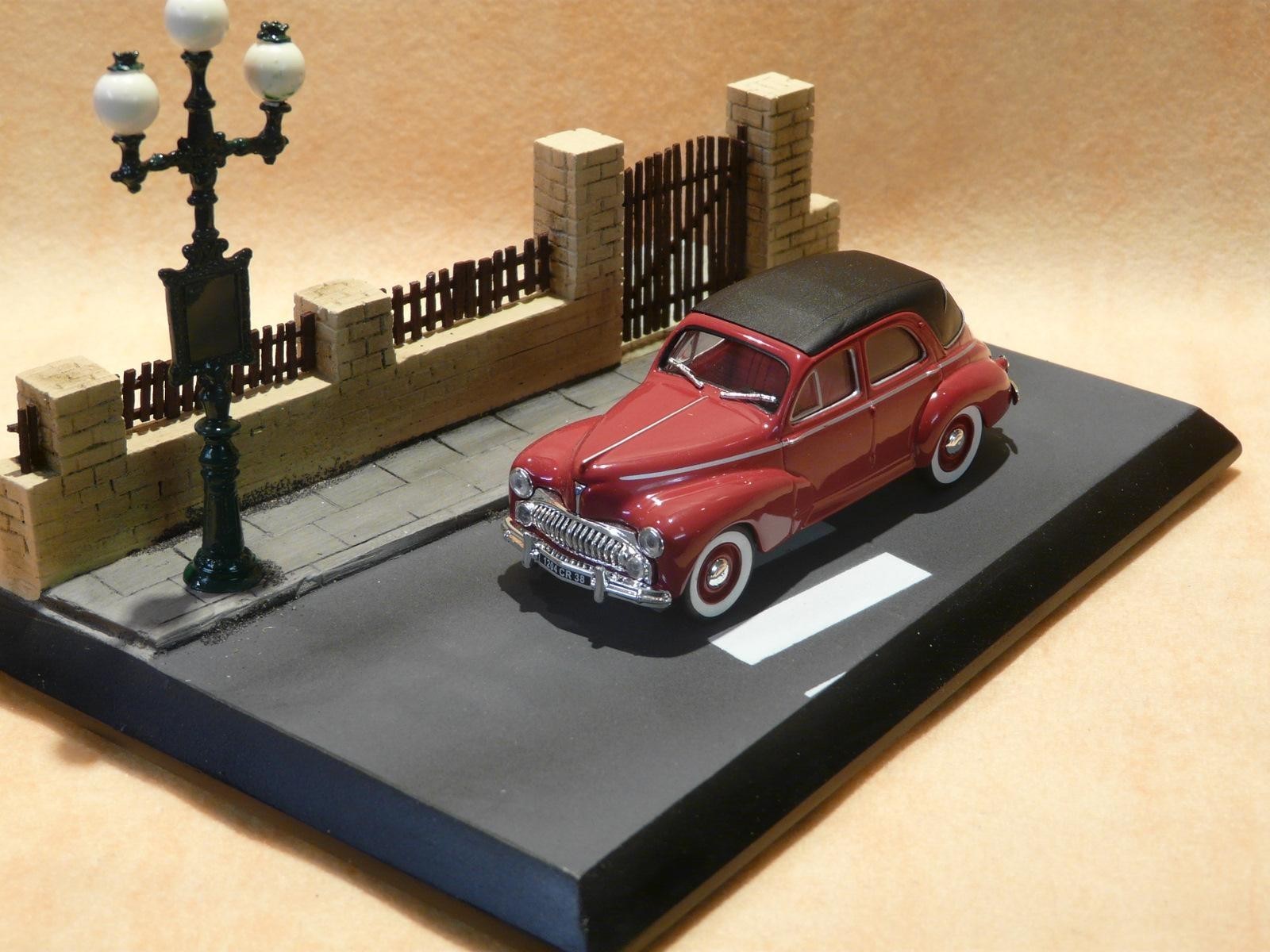 Route de ville avec murets et lampadaire - Dioramas civils au 1/43ième ...